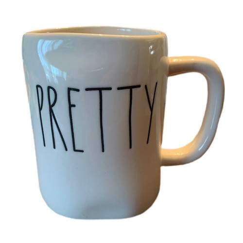 Rae Dunn PRETTY Coffee Mug Cup Artisan Collection by Magenta 4 3/4 ...