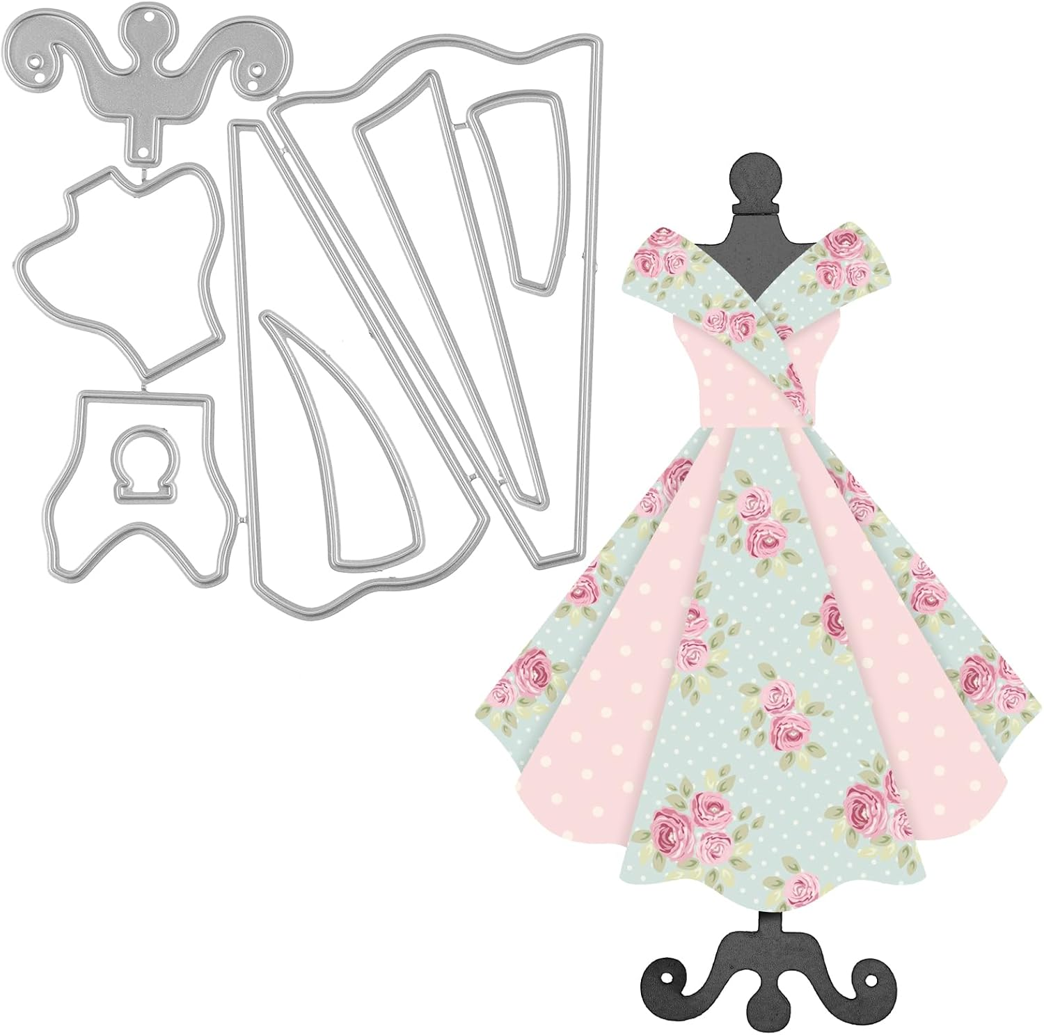 Dress Metal Die Cuts, Lady Dress Shirt Cutting Dies Cut Stencils ...
