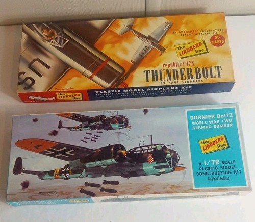 Lot Of 2 The Lindberg Line Airplane Model Kits 1/72 Scale CS | eBay