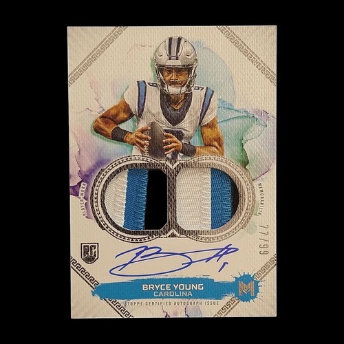 2024 Topps Motif Bryce Young Rookie Jersey Patch Auto /99 Autograph | eBay
