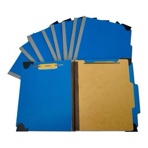 9 Folders Hanging Classification Folders Letter Size 4 Section Blue | eBay