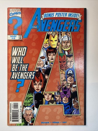 Avengers #4 NM With Poster Marvel 1998 | eBay