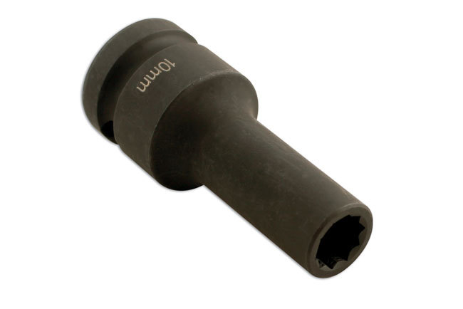 NEW! SPLIT RIM ALLOY WHEEL SOCKET TOOL 10mm 10 POINTS 1/2 DRIVE 60mm ...