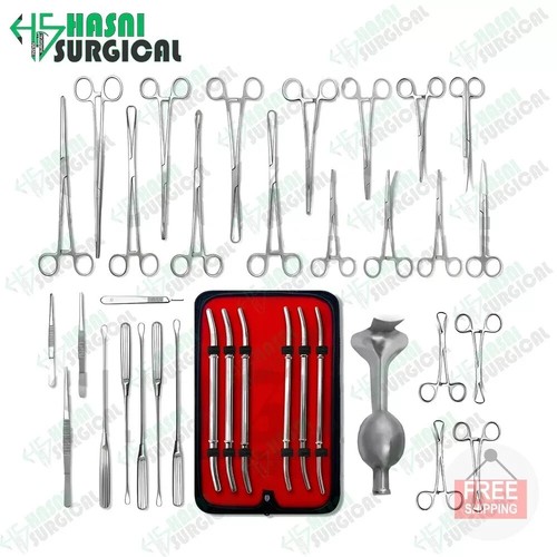 35-Piece Dilatation & Curettage Instrument Kit – Gynecology Surgical ...