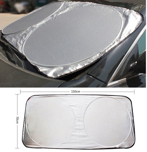 150x70CM Car UV Jumbo Block Windshield Sun Shade Fabric Visor Folding ...