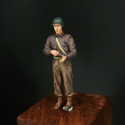1/35 Built and Painted WWII U.S Commander Point Map A Soldier Figure | eBay