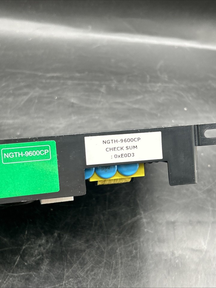 NGTH-9400C Rev. A05 PFR-4 PA005 E199273 94V-0 2239 NGTH-9600CP Control ...