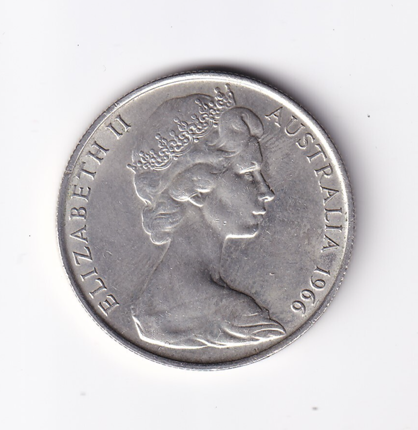 AUSTRALIAN: 1966 50 CENT 80% SILVER ROUND COIN #5248 | eBay