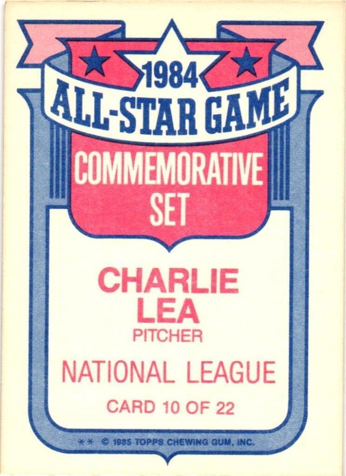 CHARLIE LEA Card #10 FREE SHIPPING B10R3S20P18 | eBay