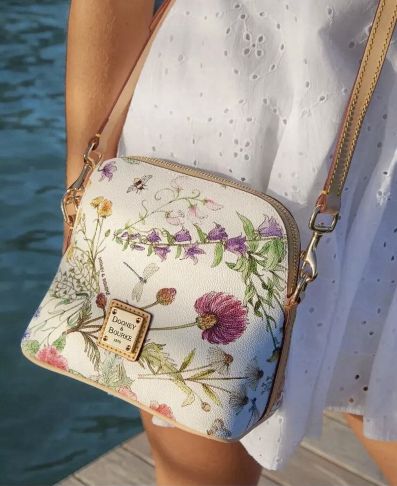Dooney & Bourke Botanical Collection Zip Domed Crossbody Bag | eBay