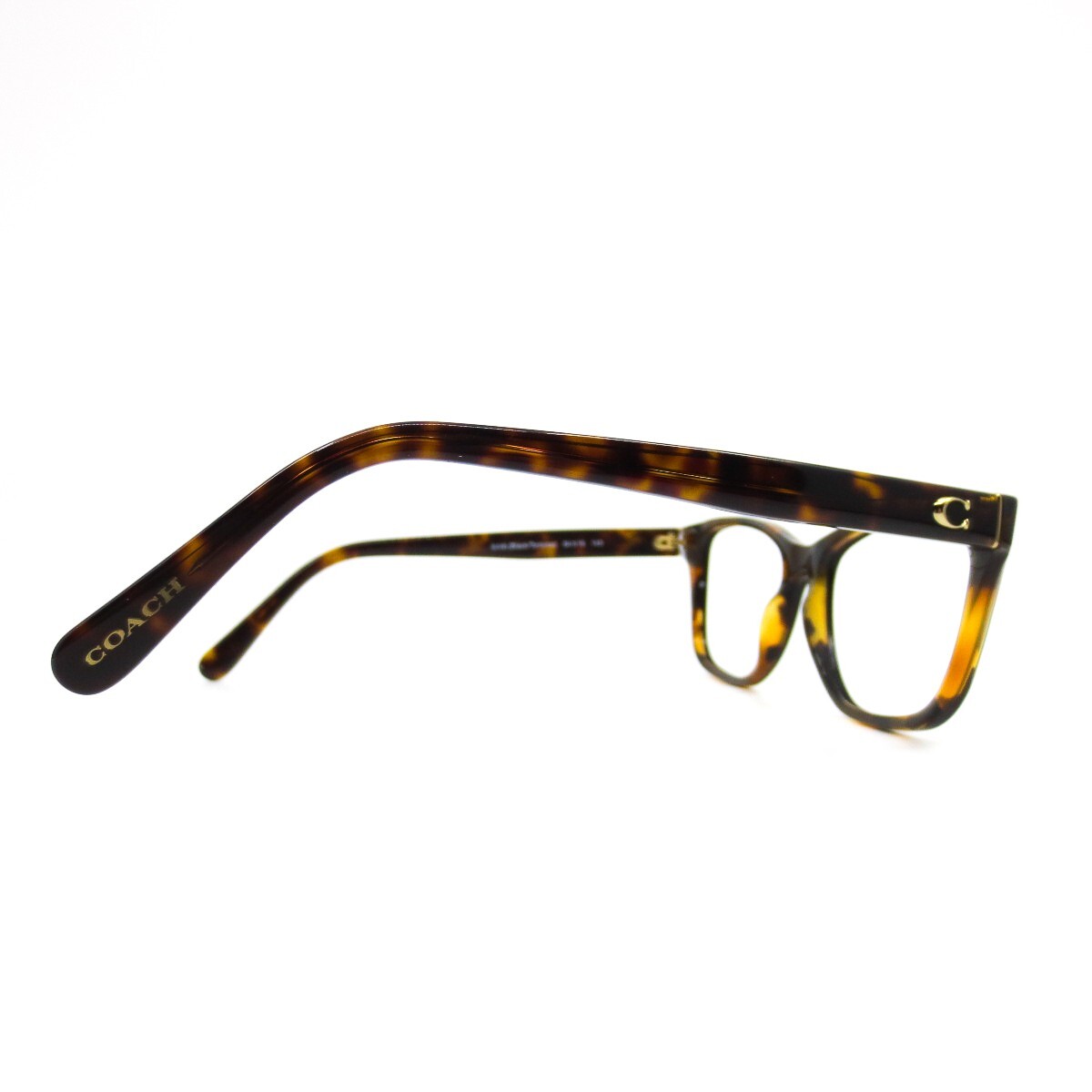 Coach Eyeglasses Frames HC 6129 5446 Black Tortoise Square Full Rim 54 ...