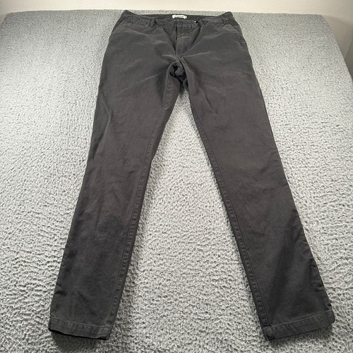 Taylor Stitch Pants Mens 33x34 Slim Fit Chino 100% Organic Cotton Black ...