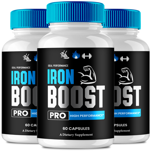 Iron Boost Pro Capsules, Official IronBoost Pro Supplement Pills (3 ...