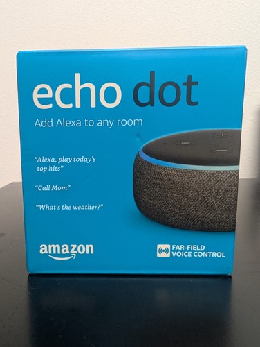 Amazon Echo Dot (3rd Generation) Smart Speaker with Alexa - Charcoal | eBay