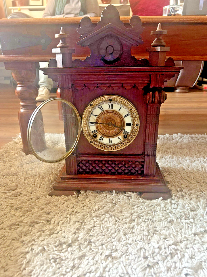Antique Ansonia (SALEM) Chiming Mantle Clock In Full Working Order ...