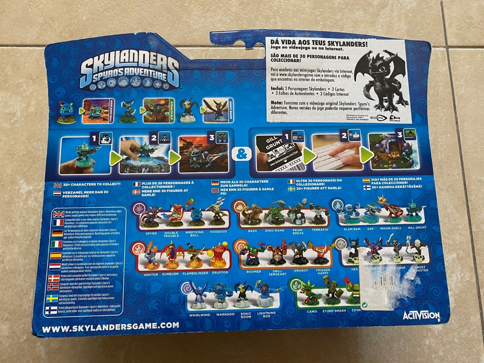 Skylanders Spyro's Adventure Triple Pack D Elf Ball Boom NEW Wii PS3 ...