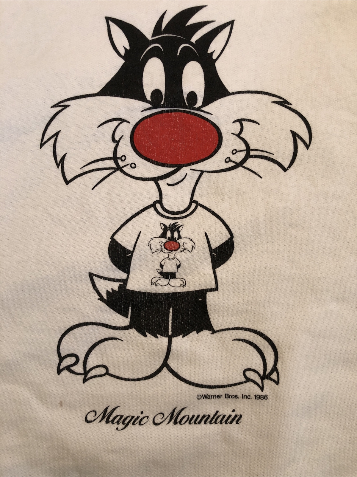 Vintage 1986 Magic Mountain Looney Tunes Sylvester Sw… - Gem