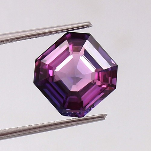 5.30Ct Natural Blue Purple Taaffeite Asscher Cut Loose Gemstone 9.1 X8 ...
