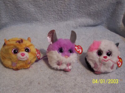 TY " TABITHA, COLBY & MUFFIN " Baby Beanies New With Tag | eBay