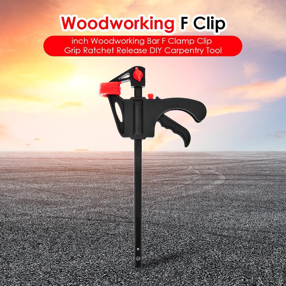4 inch Woodworking Bar F Clamp Clip Grip Release DIY Carpentry Tool ...
