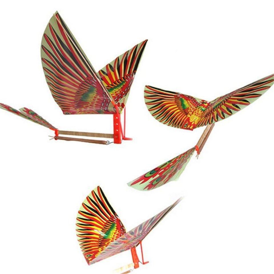 Rubber Band Power DIY Air Plane Ornithopter Birds Model Kites Kids Toy ...