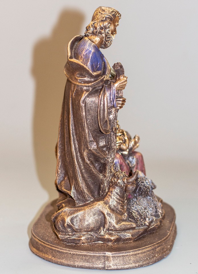 Creche Nativity Scene Holy Family Figurines Religious Xmas Crib Baby ...