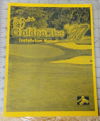 Golden Tee '97 Arcade Game Installation Manual, Incredible Technologies ...