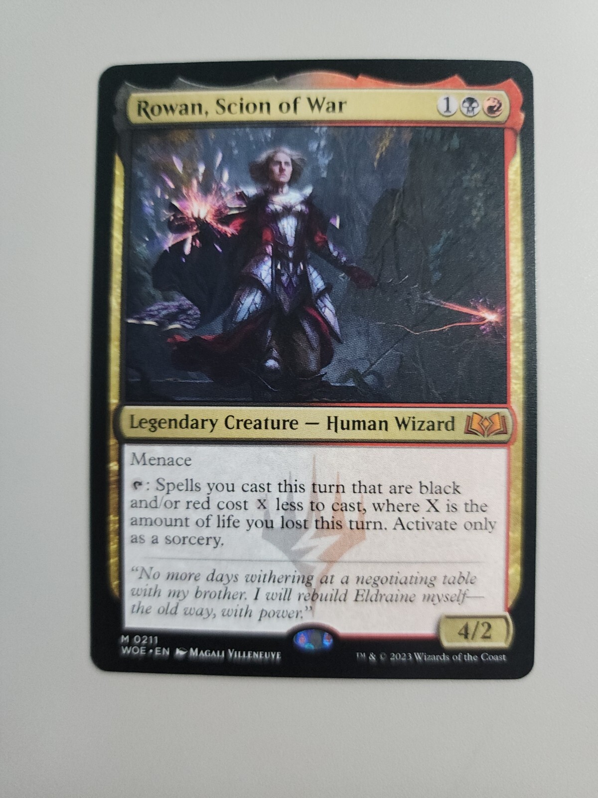 MTG Rowan, Scion of War Wilds of Eldraine 211 Regular Mythic | eBay