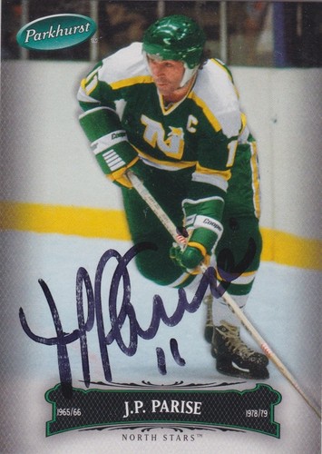 J.P. JP Parise Signed 2006-07 Parkhurst Card #128 Minnesota North Stars ...