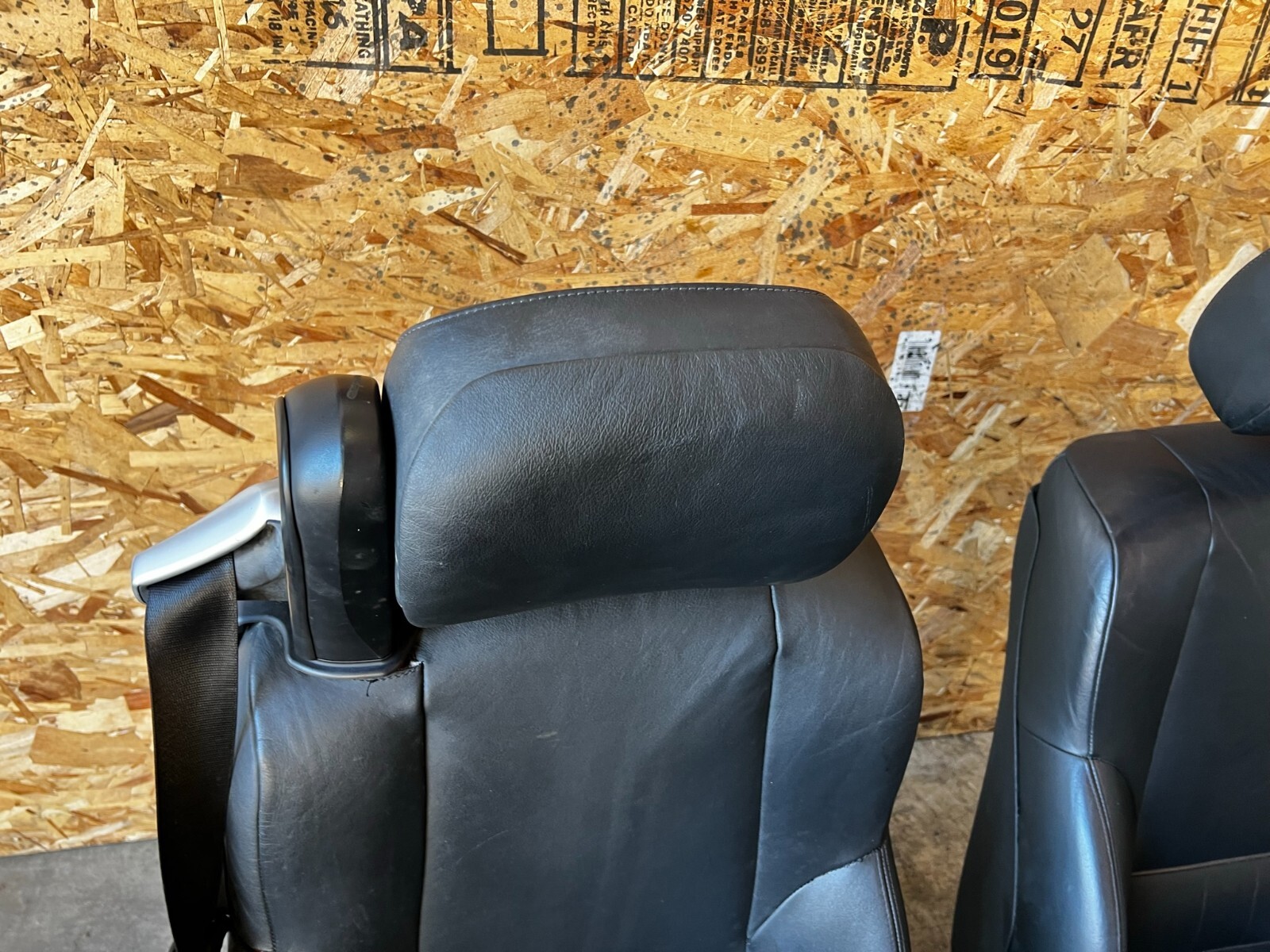 BMW E46 CONVERTIBLE FRONT AND REAR SPORT HEATED SEATS BLACK ASSEMBLY ...