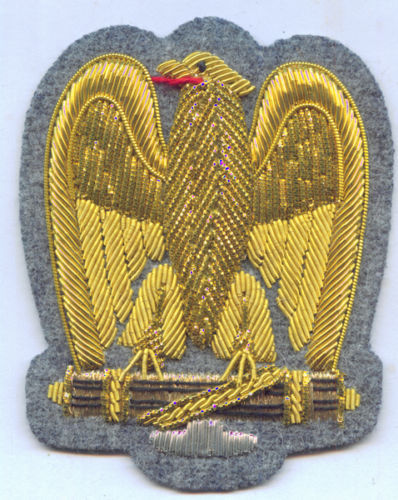 Italy Eagle Cap Badge Mussolini Fascist Army Officer General Battle ...