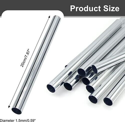 10 x Chrome Effect Radiator Pipe Covers sleeve 15mm Cut Fit Bathroom ...