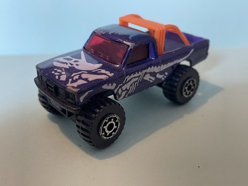 Matchbox 1981 4x4 Open Back Truck Triceratops Purple Dinosaur Used | eBay