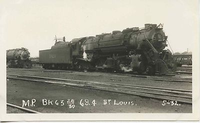 7E680 RP 1932 MOPAC MISSOURI PACIFIC RAILROAD ENGINE #1923 ST LOUIS MO ...