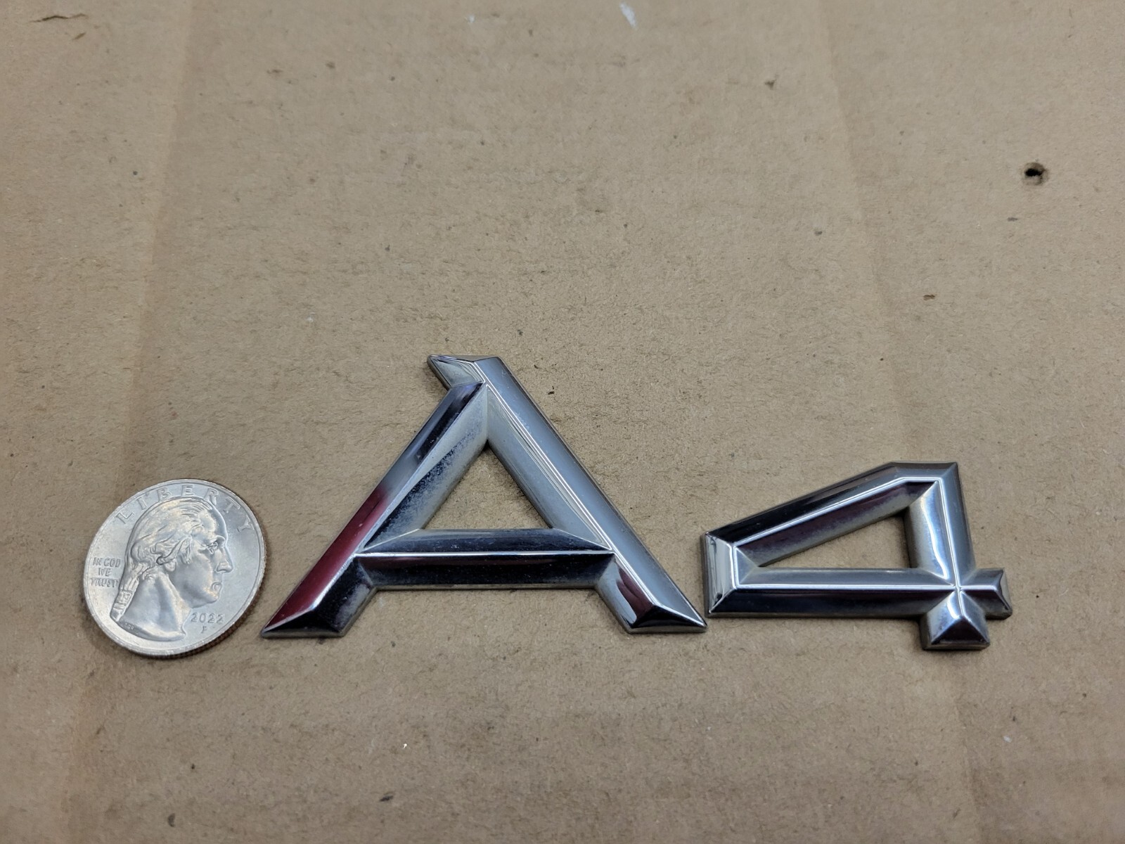 Audi OEM A4 Rear Individual Letter Lettering Emblem Badge Logo ...