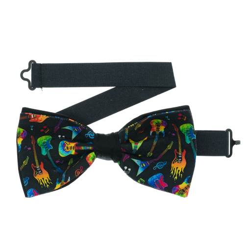 Guitar Rock Pre-Tied Bow Tie Hair Bow Prom Bowtie Dickie Wedding ...