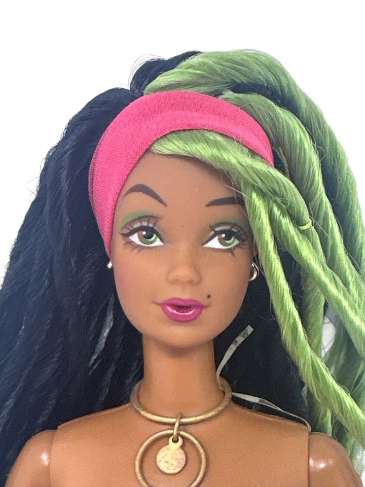 1971 Head Mattel Barbie Doll - 1 Modern Circle Simone w/2003 Steffie ...