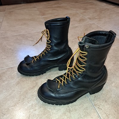 Vintage Work Boots Wesco jobmaster old logo Size 9D Men' 36 06 Hand ...