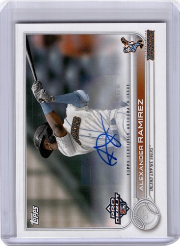 2022 Topps Pro Debut Alexander Ramirez Autographs Auto Anaheim Angels ...