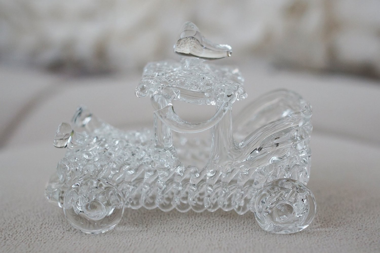 High Quality Vintage Hand Blown Glass Classic Car Retro Figurine ...