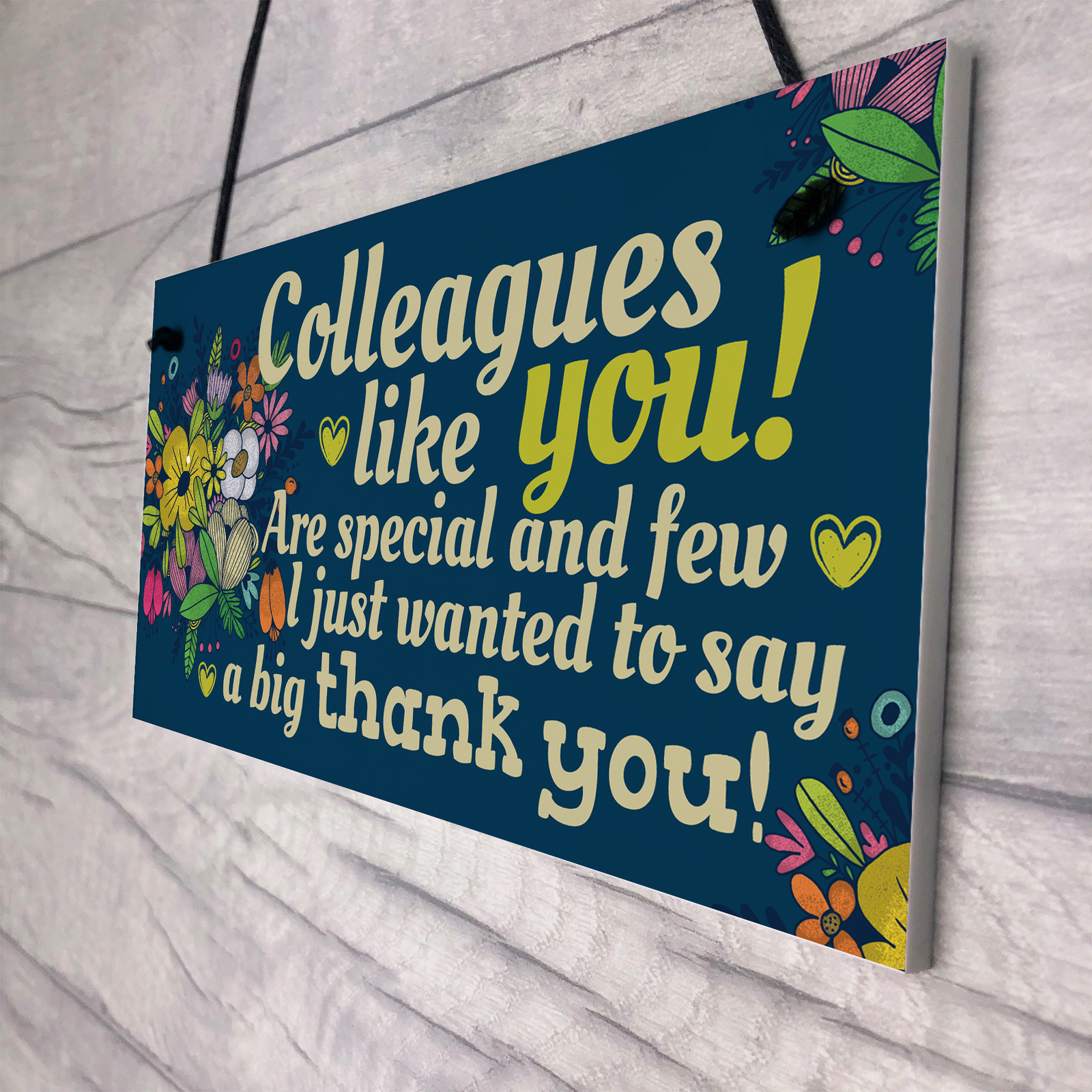 Colleague Gift Plaque Friendship Friend Sign Thank You Leaving Job Work ...