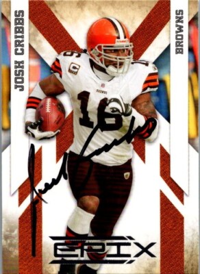 2010 -Josh Cribbs- Panini Epix Autograph/Signed/Auto Football Card #23 ...