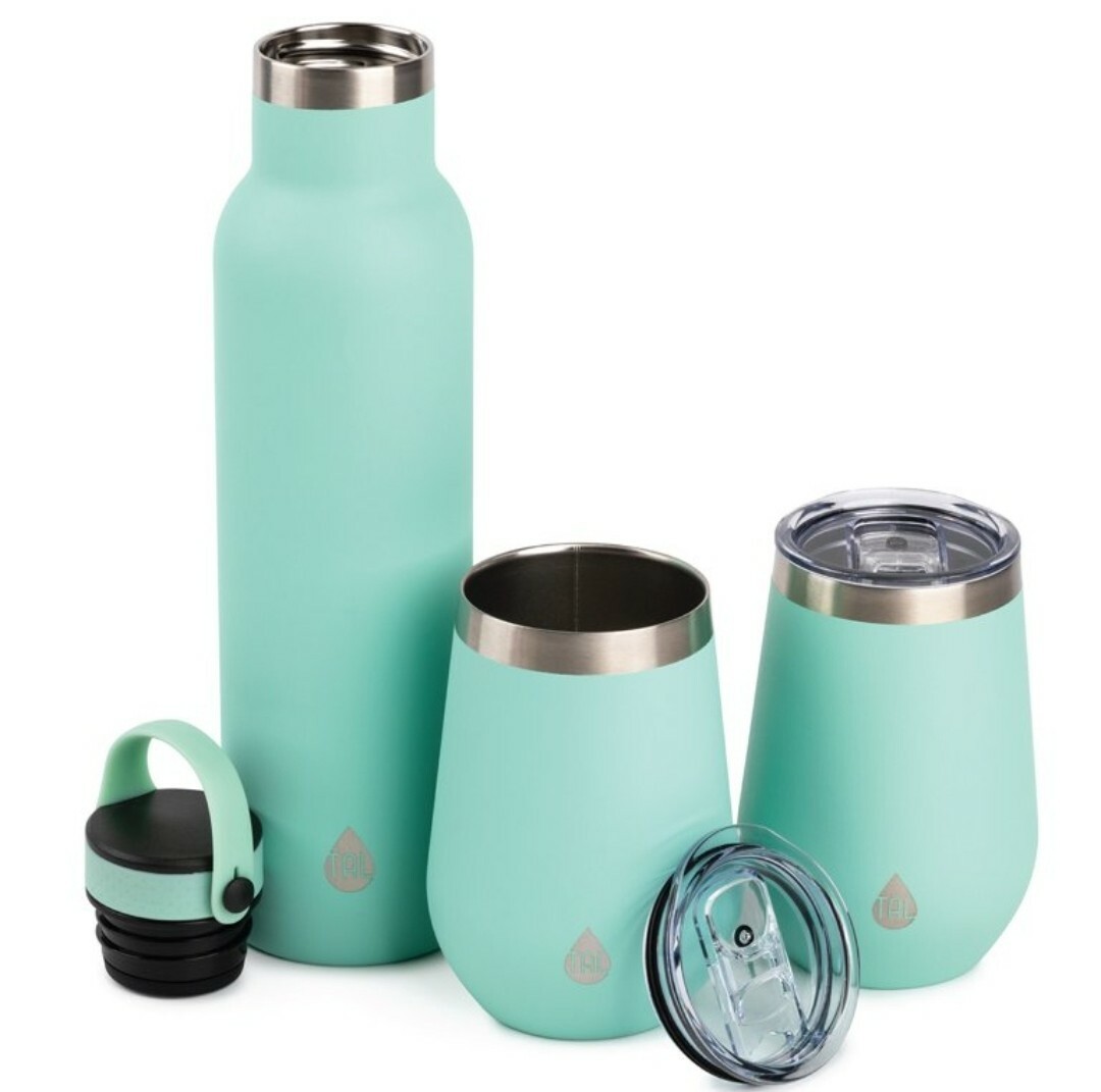 Mint Stainless Steel Ranger 26oz Bottle/ 12oz 2 Wine Tumblers by TAL | eBay