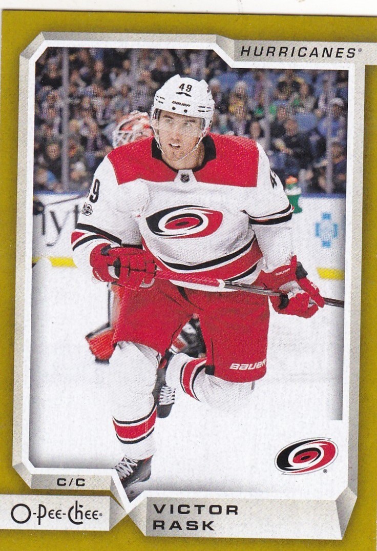 VICTOR RASK 2018-19 18-19 OPC O-PEE-CHEE GOLD PARALLEL #228 CAROLINA | eBay