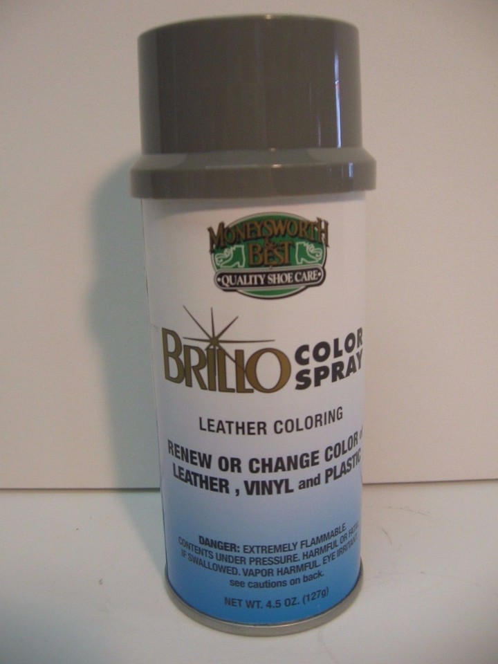 Brillo Color Spray Shoes Boots Leather Vinyl 4.5 oz. | eBay