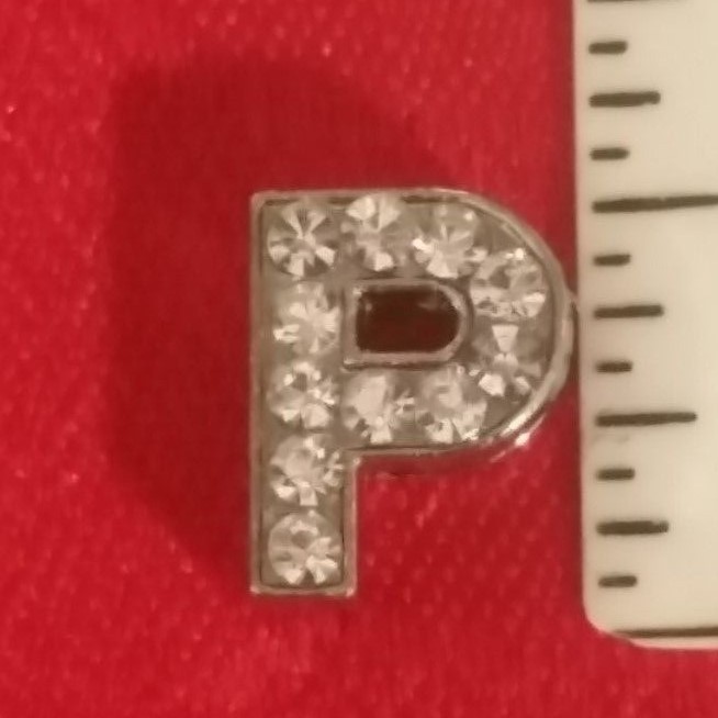 LOT OF 8MM RHINESTONE SLIDE LETTERS- A - Z - CHARM -BRACELETS-JEWELRY ...