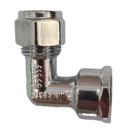 5 Pack AW AW1155 15FIx15C 15mm ½" Chrome Elbow Nylon Olive Compression ...