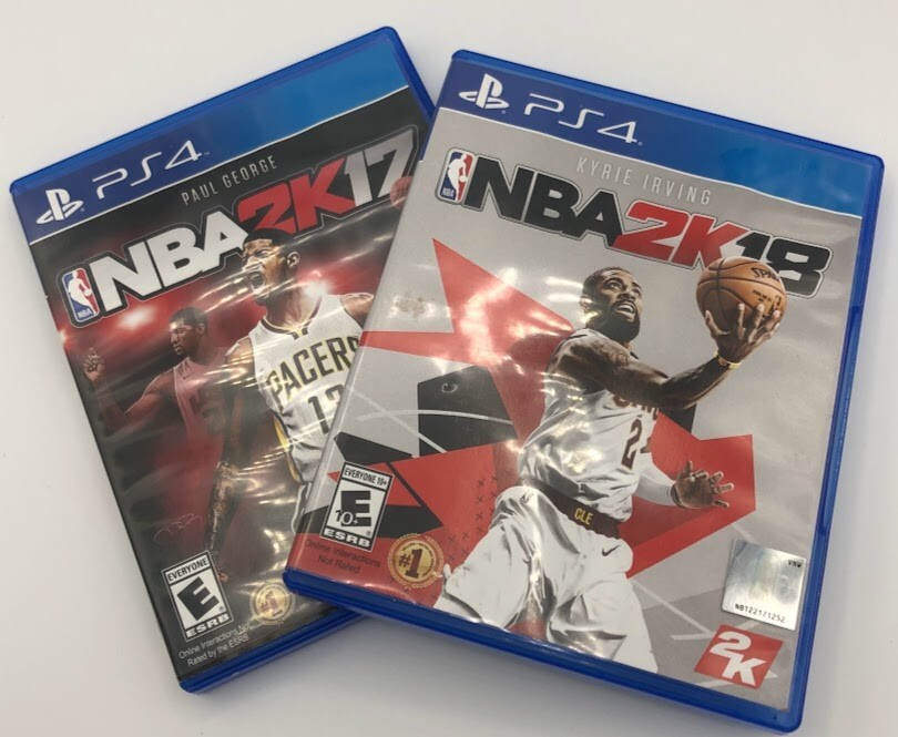 PS4 Playstation 4 Game Lot NBA 2K17 NBA 2K18 Complete w/ Booklets | eBay