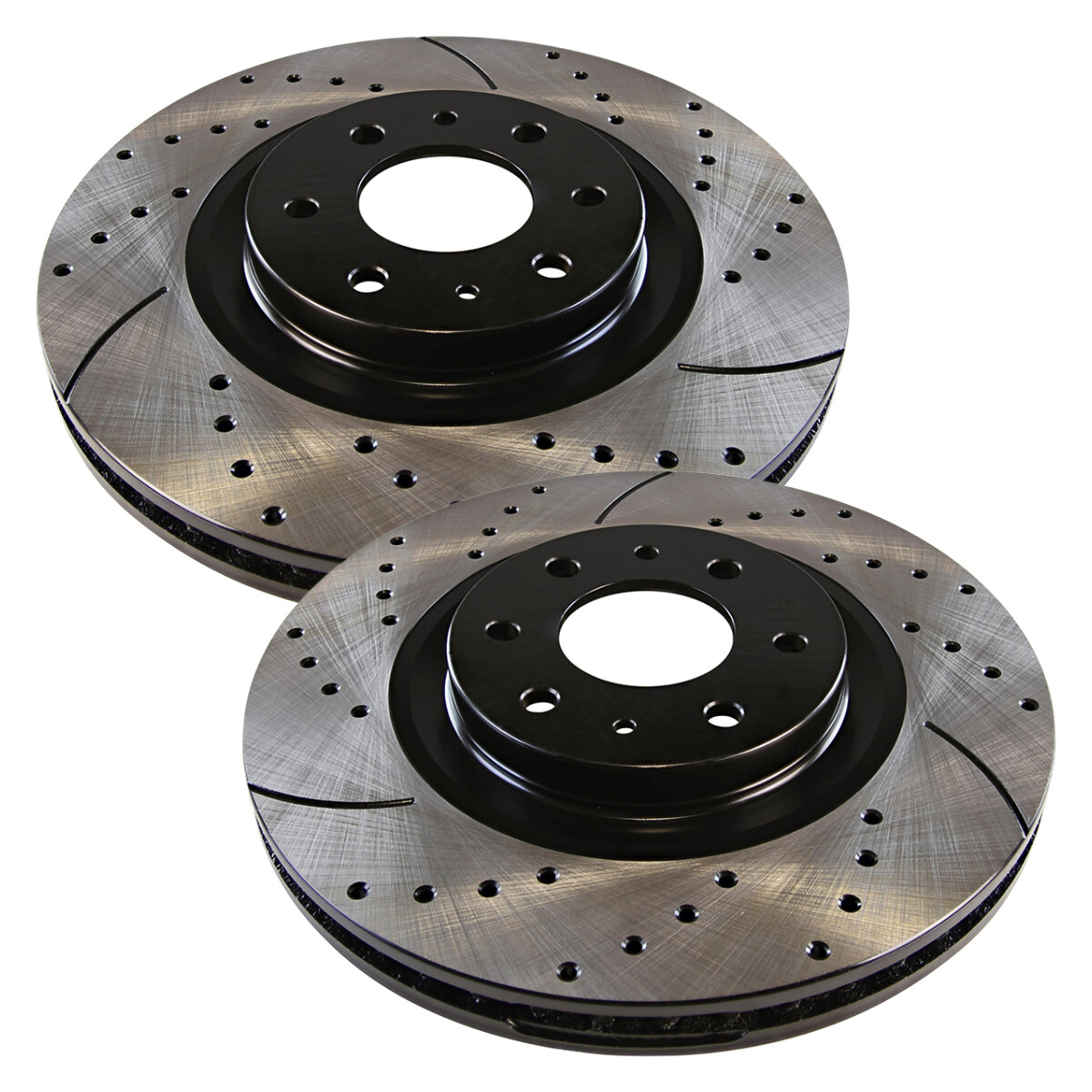 Front Drilled Slotted Brake Rotors Pair 2 for 2009 Ford F-150 4.6L 5.4L ...