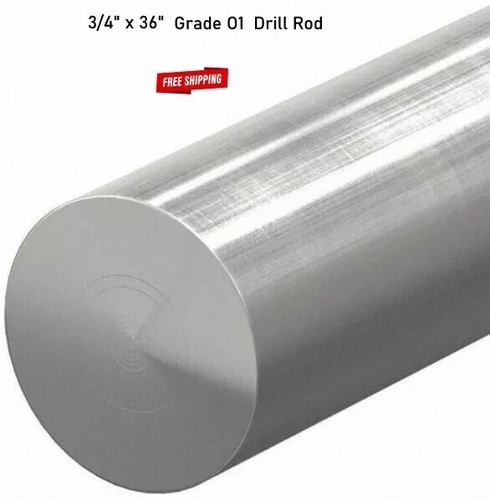 Drill Rod Oil Hard Steel 3/4" x 36" Grade O1 Easily Welded Machined 3 ...